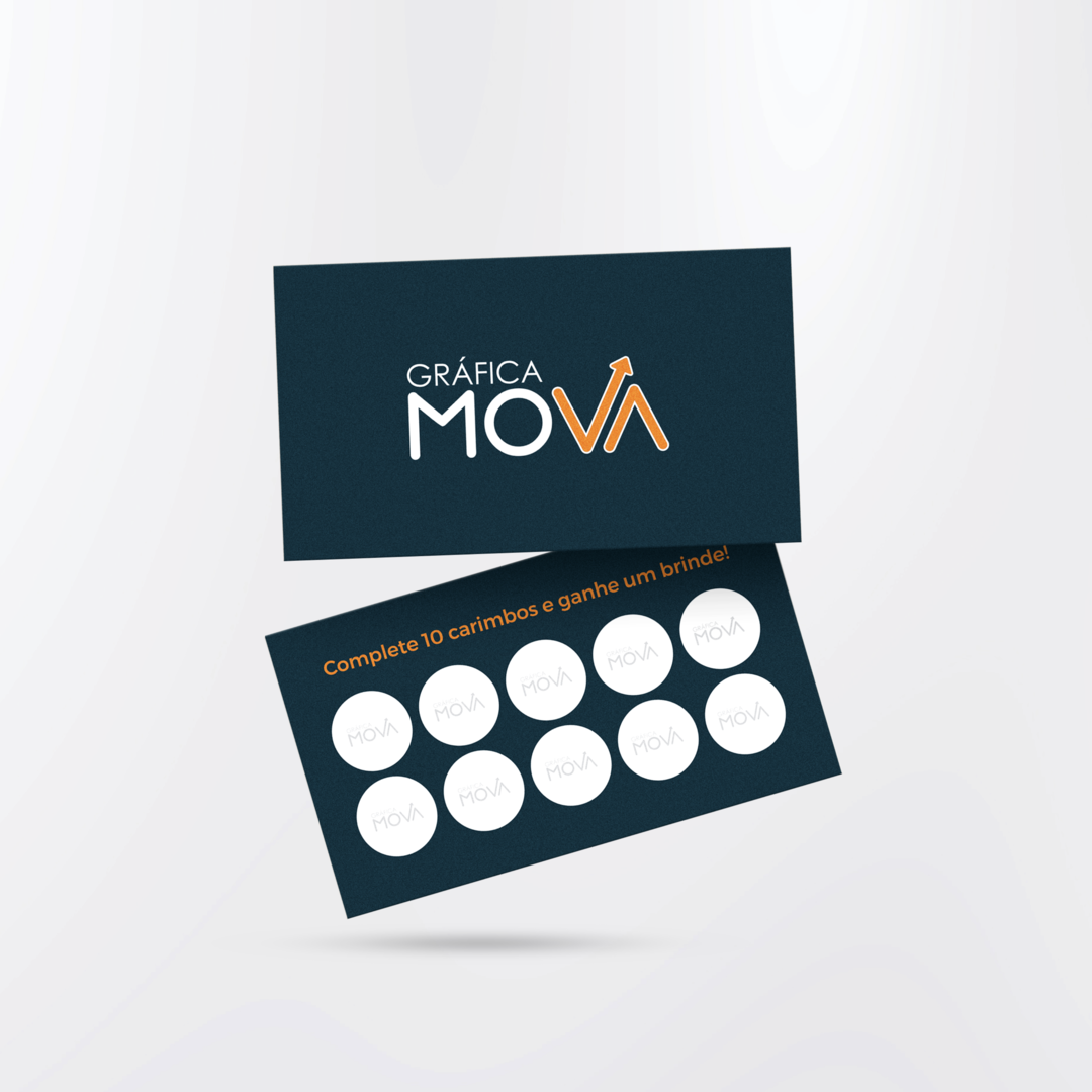 Cartão Fidelidade - MOVA Gráfica em Joinville | Comunicação Visual